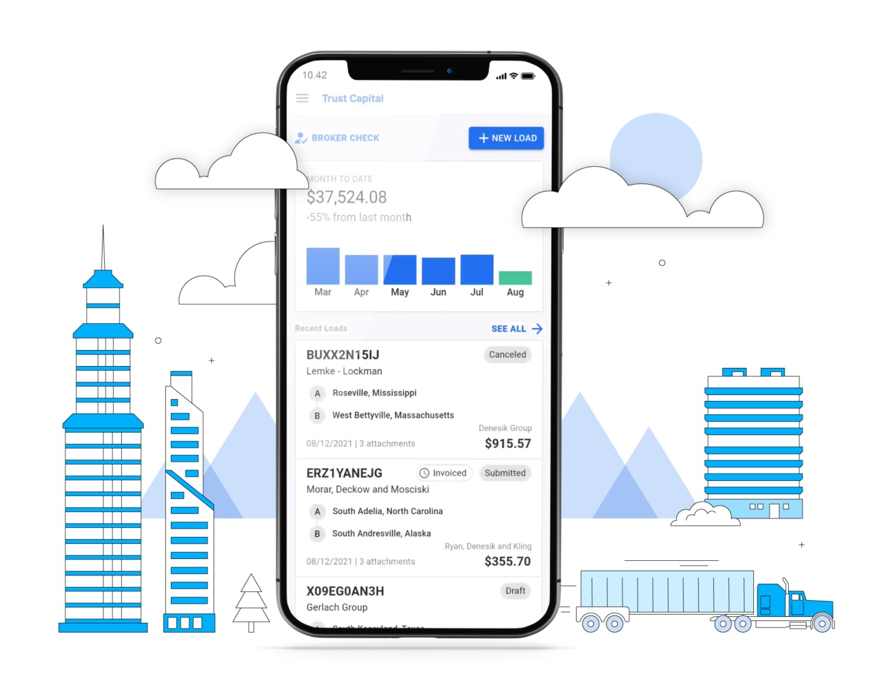 Best Freight Factoring Company Trucking App Tool | BasicBlock Factoring
